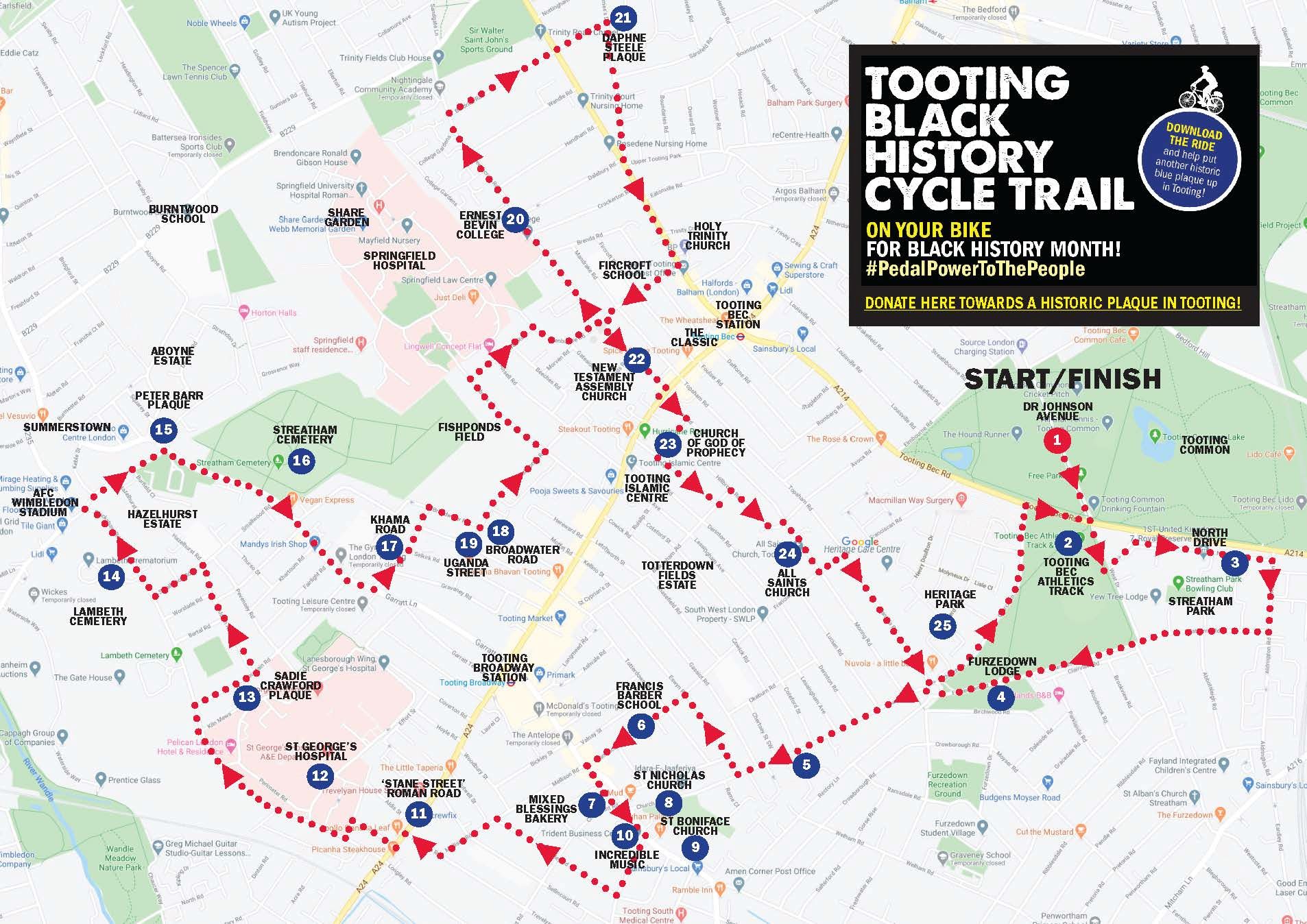 Discover ‘Planet Tooting’ on the Tooting Black History Cycle Trail ...