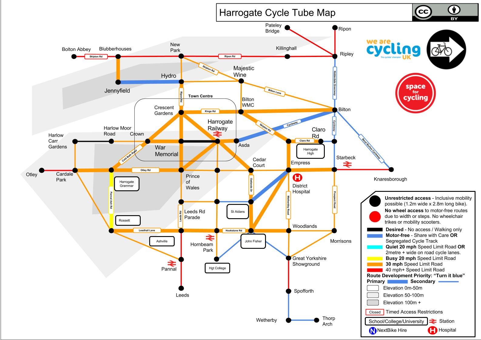 Cycle network ‘tube map’ gallery | Cycling UK