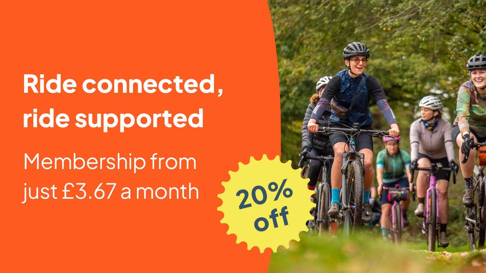 Exclusive for Guardian readers: 20% off membership | Cycling UK