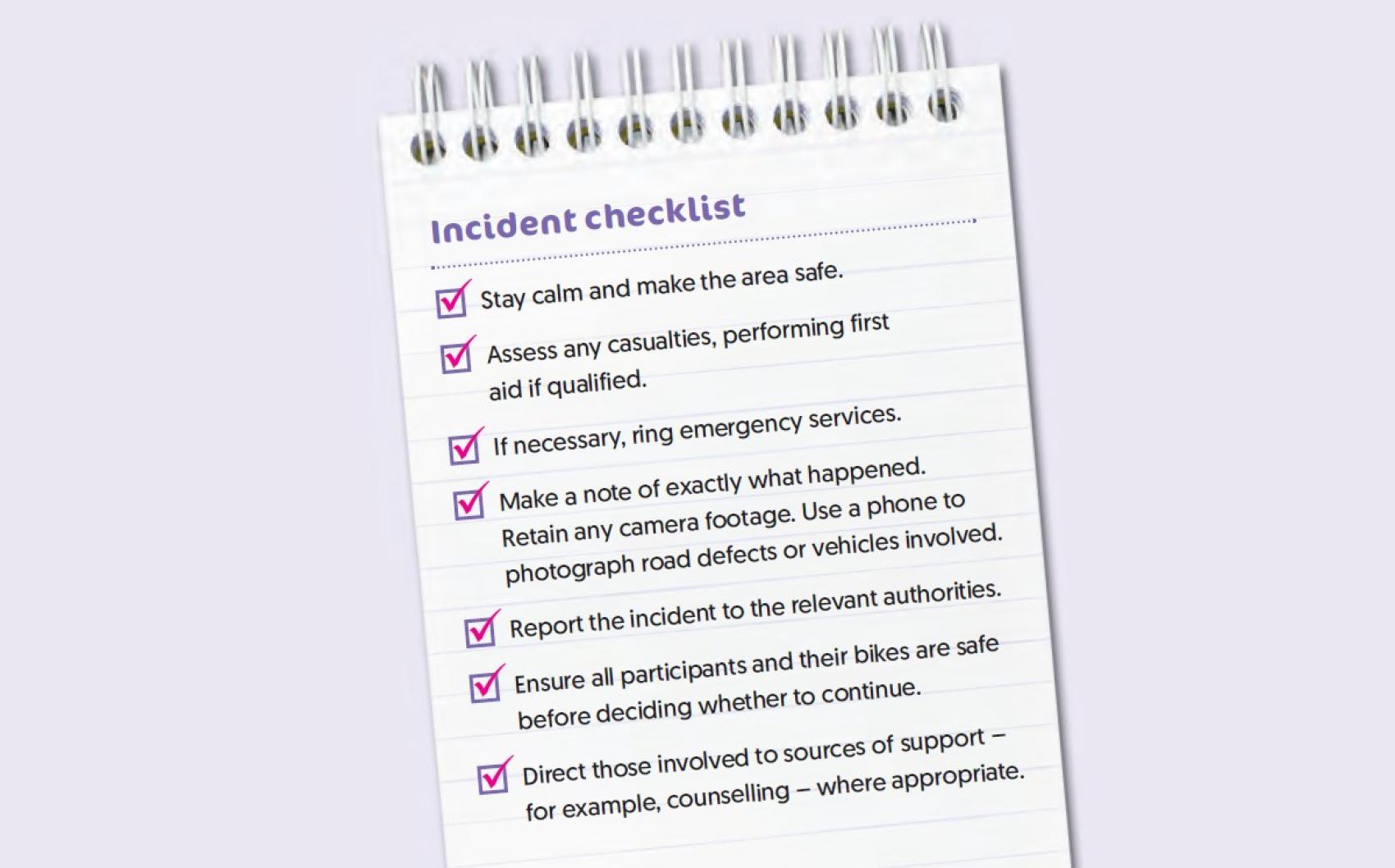 Knowhow: What do I do if there’s an incident on my group ride? | Cycling UK