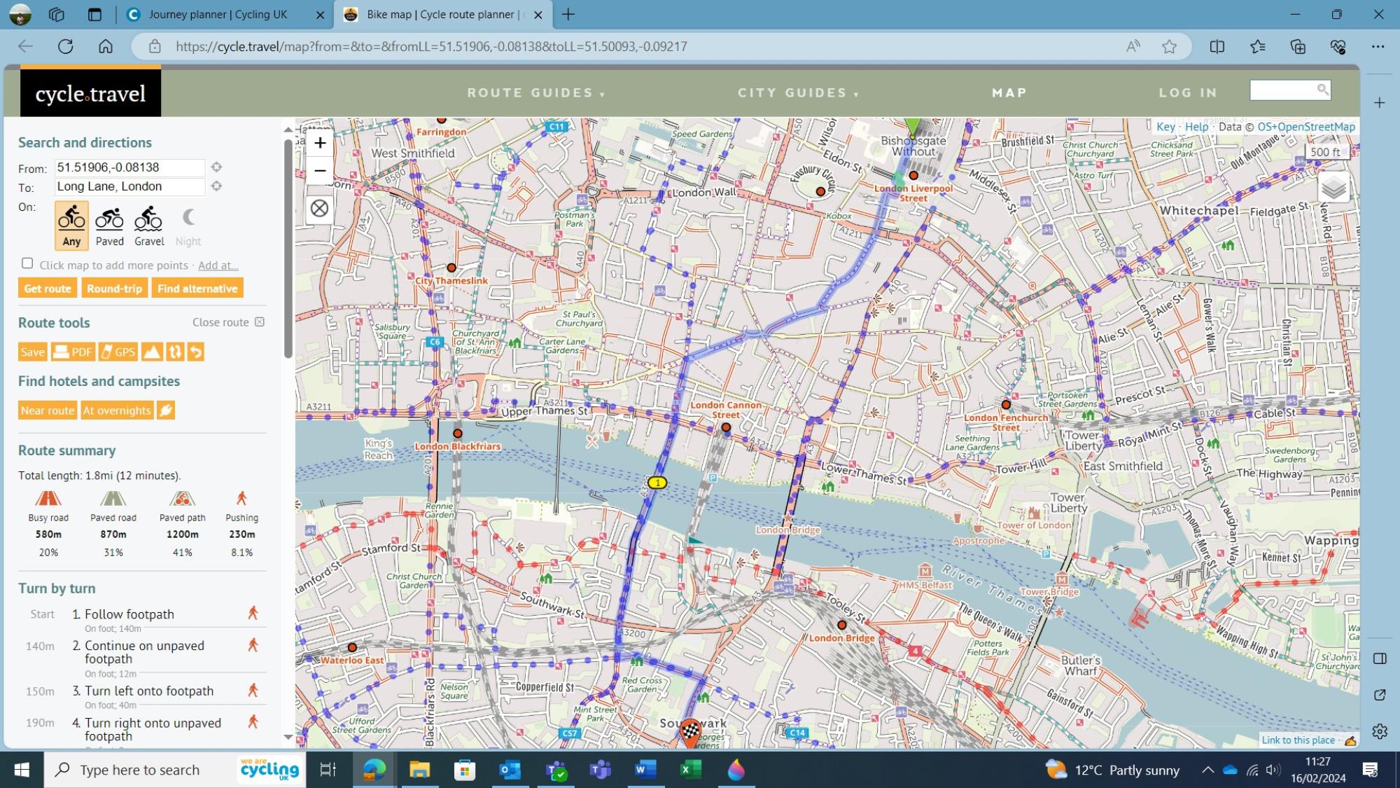 How to use Cycling UK’s journey planner | Cycling UK